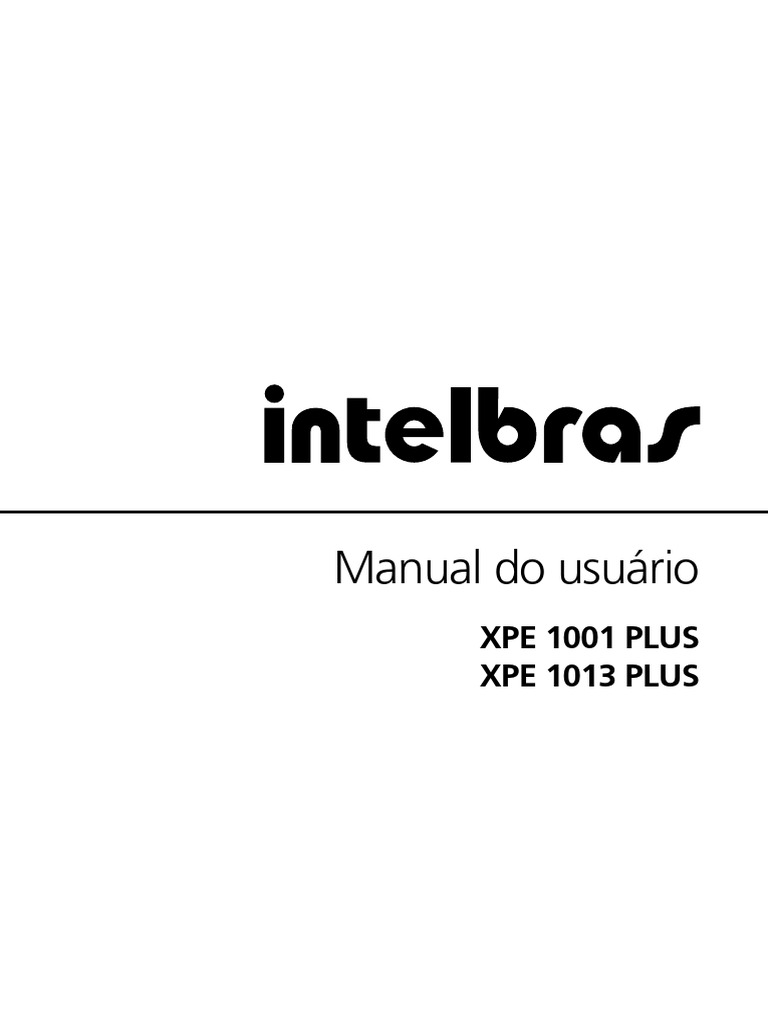 Manual do XPE 1001 e 1013 Plus | PDF | Senha | Eletricidade