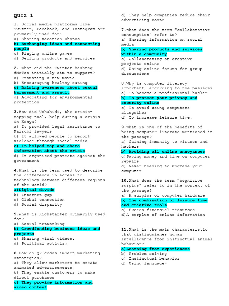 It Quiz 1,2 & 3 | PDF | World Wide Web | Internet & Web