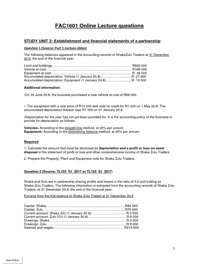 Partnership Financial Statements Analysis | PDF | Debits And Credits ...