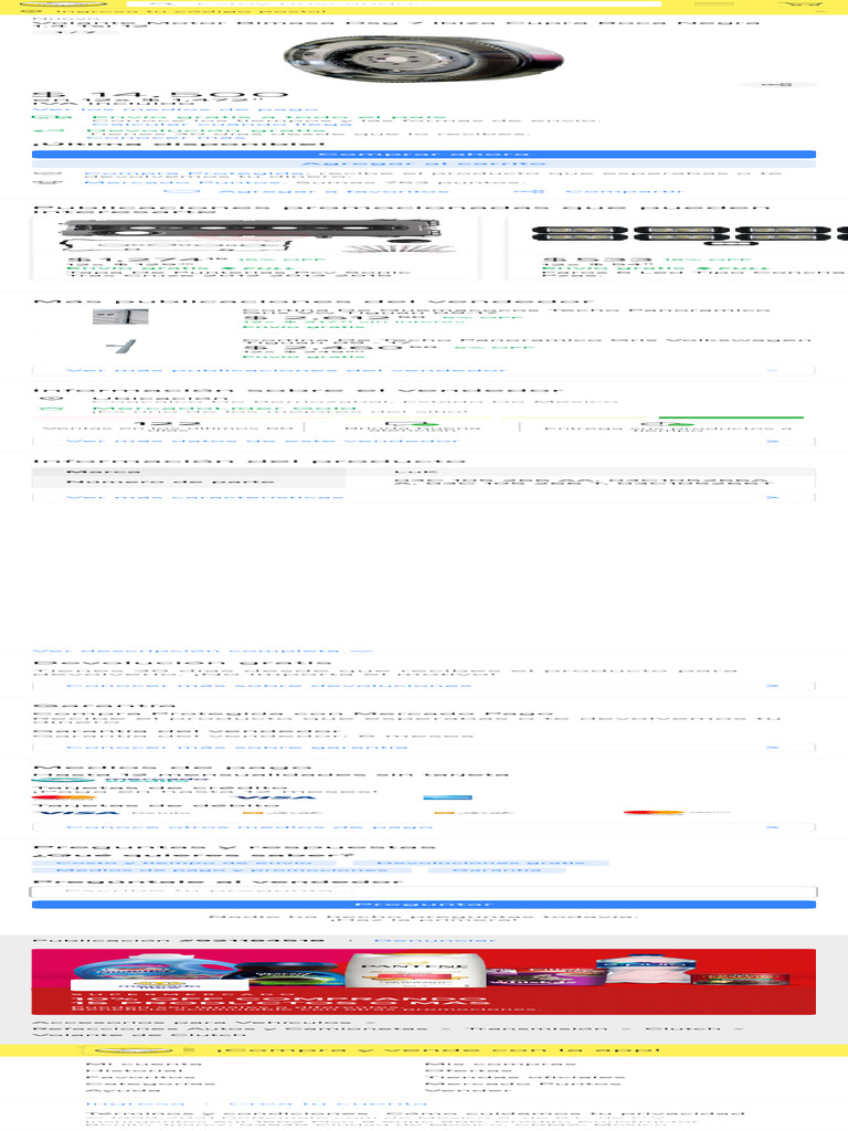 Volante Motor Bimasa DSG 7 Ibiza Cupra Boca Negra 1.4 Tsi 12 Envío Gratis | PDF | Vehículos | Coche