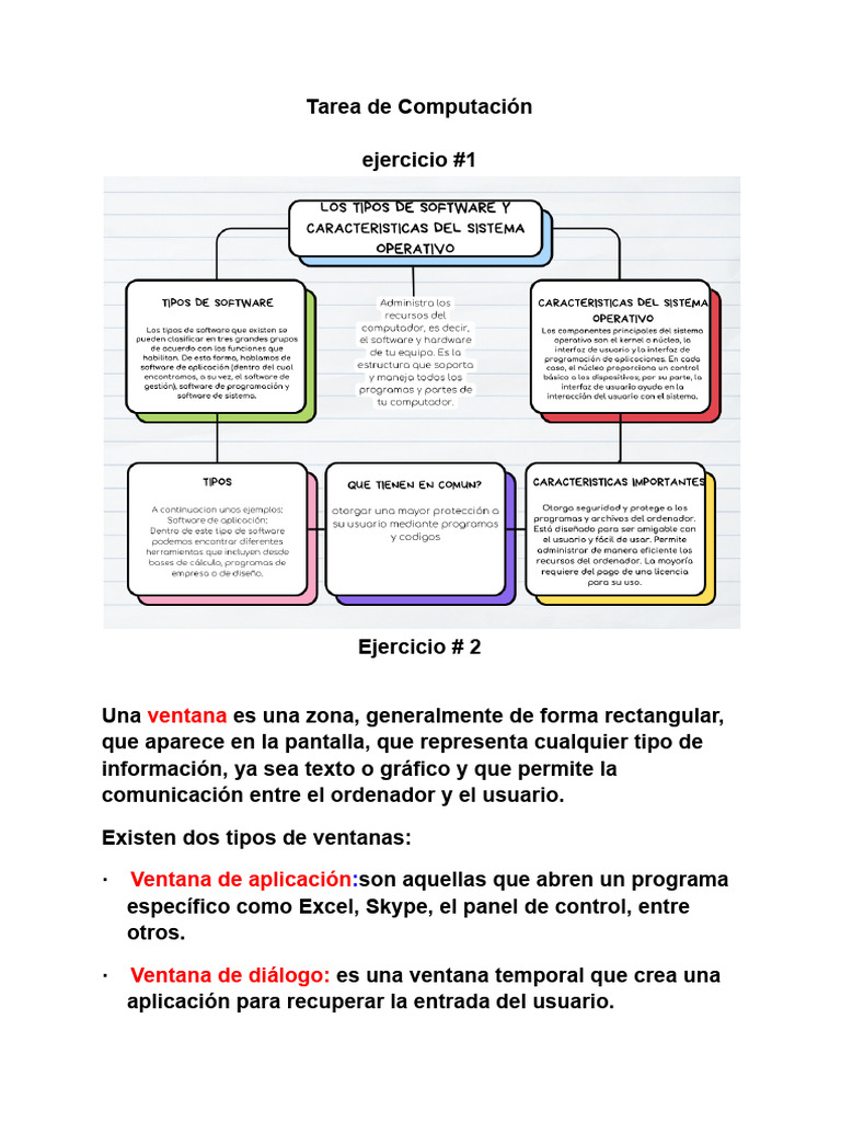 Tarea de Computación | PDF | Ventana (informática) | Botón (Computación)