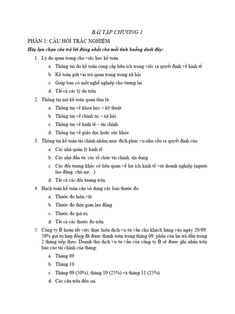 BÀI TẬP LMS CHƯƠNG 12 | PDF