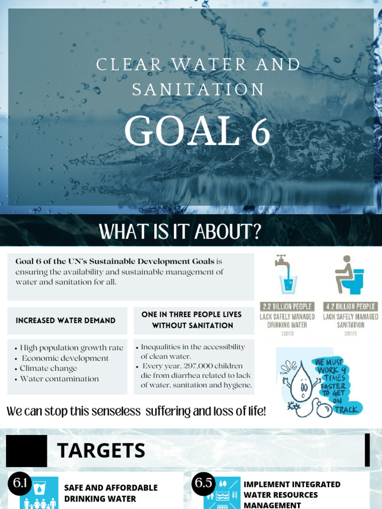 GOAL 6 United Nations | PDF | Drinking Water | Sanitation