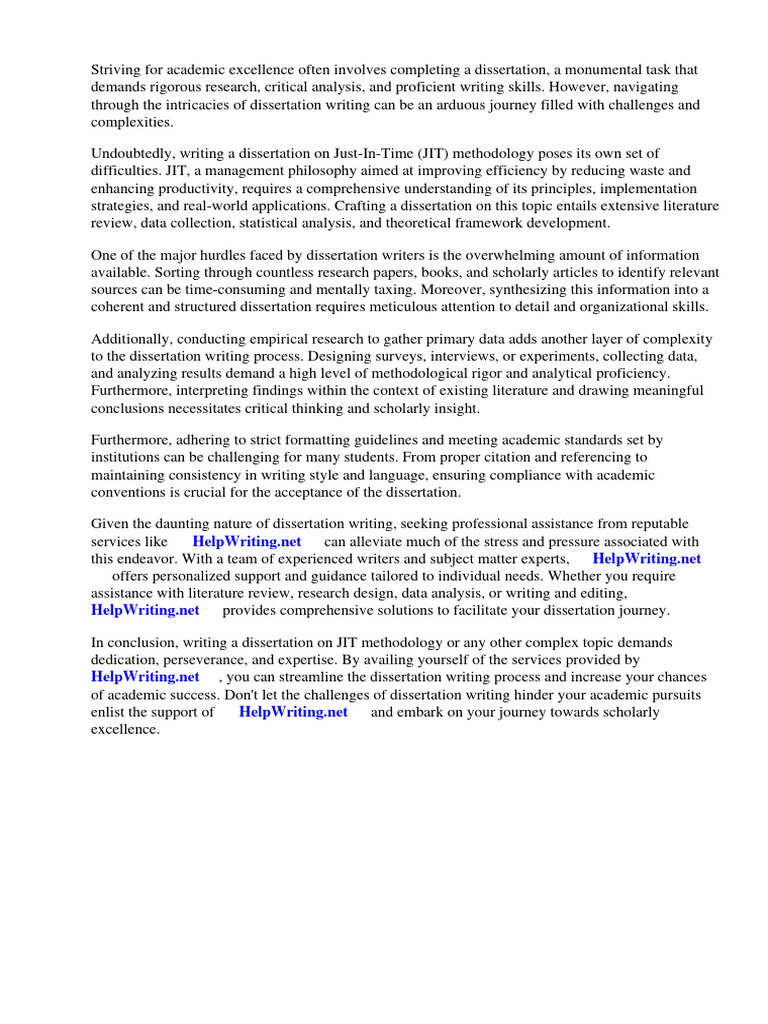 Dissertation On Jit | PDF | Lean Manufacturing | Methodology Dissertation On Jit | PDF | Lean Manufacturing | Methodology