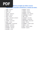 Adjetivos ' La Comida | PDF | Gusto | Alimentos