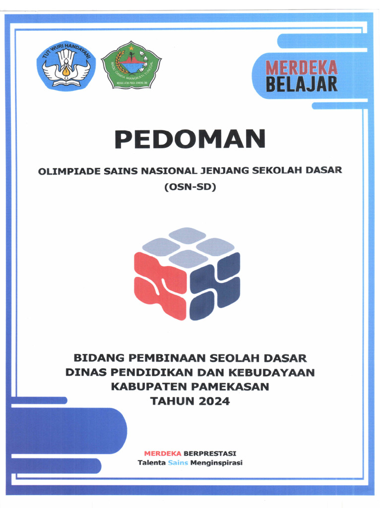Pedoman OSN SD 2024 | PDF