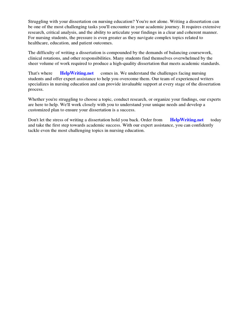 Nursing Dissertation Help & Topics Guide | PDF | Nursing | Health Care