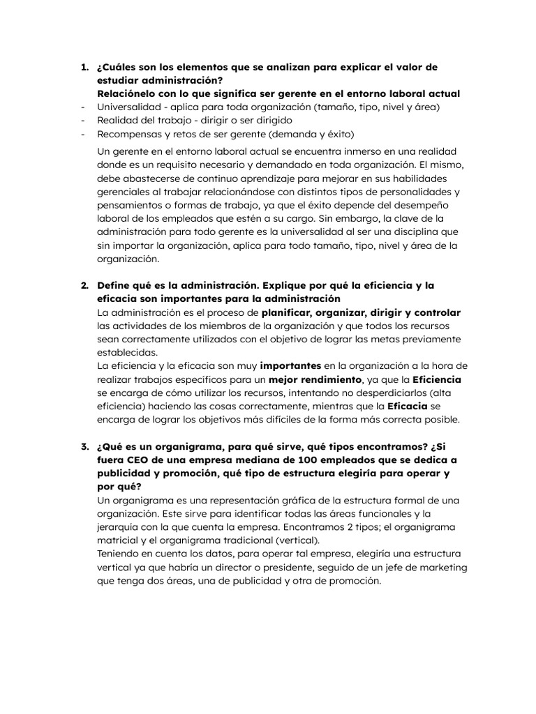 EJEMPLO DE PARCIAL ADMIN. Universidad de Palermo | PDF | Business | Toma de decisiones