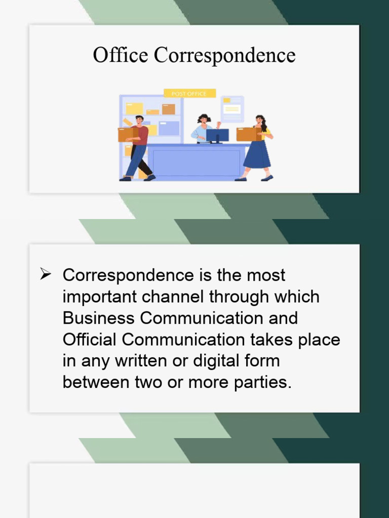 Different Types of Office Correspondence | PDF | Memorandum | Information
