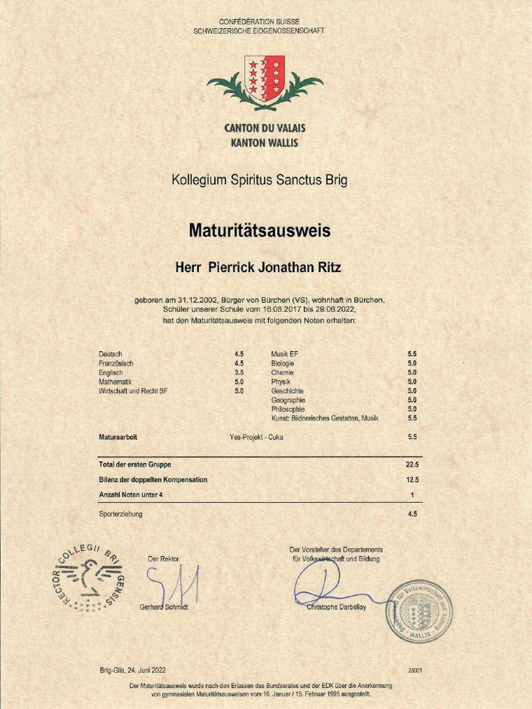 Matur a Diplom | PDF