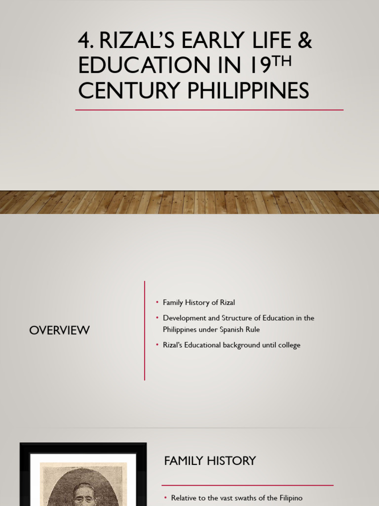 Rizal's Education in 19th Century Philippines | PDF | Philippines