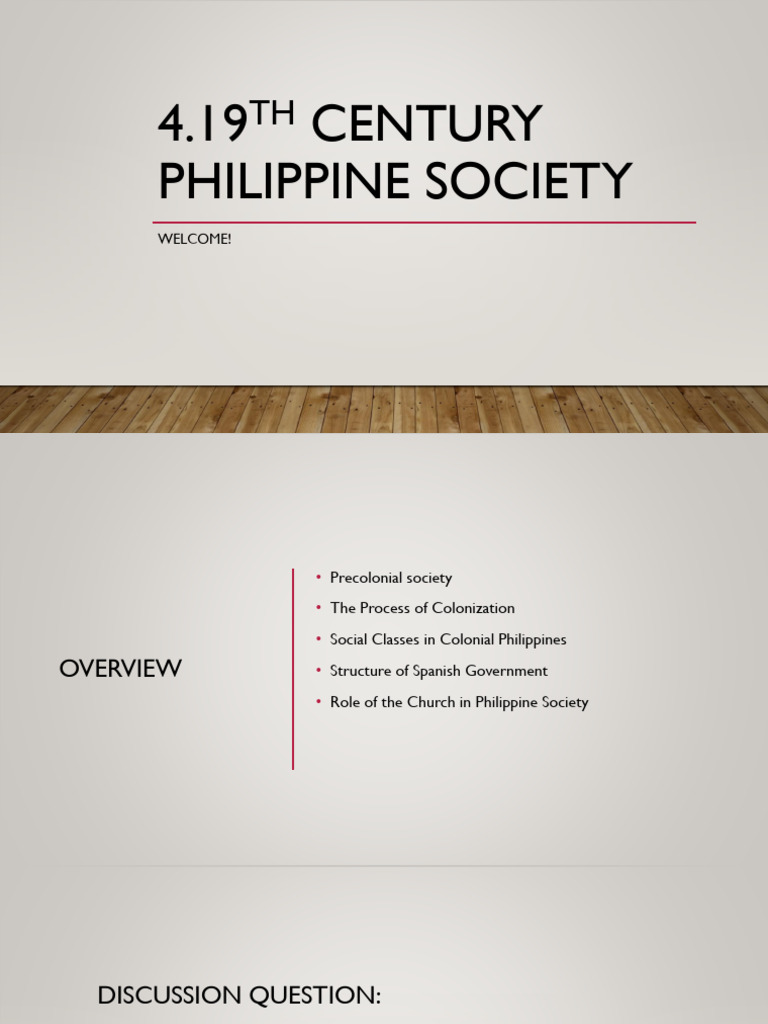 19th Century Philippine Society | PDF | Colonialism | Philippines