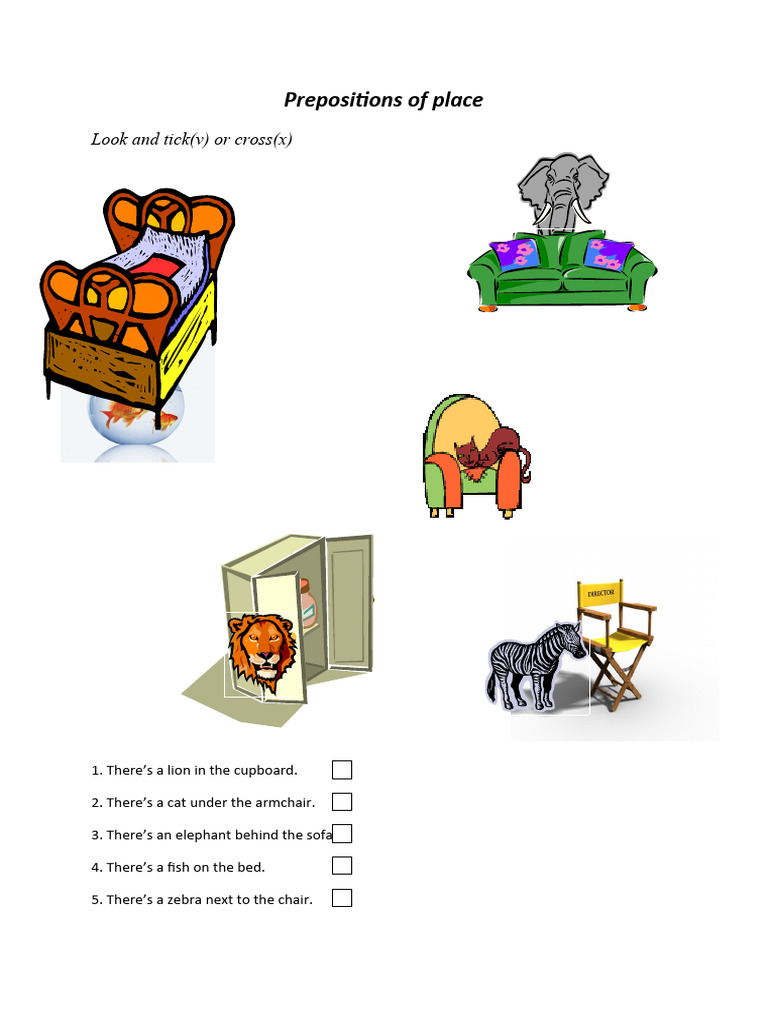Prepositions of Place Animals | PDF | Philosophy