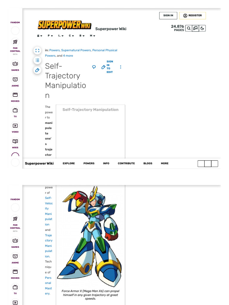 Self-Trajectory Manipulation - Superpower Wiki - Fandom | PDF | Kinetic ...