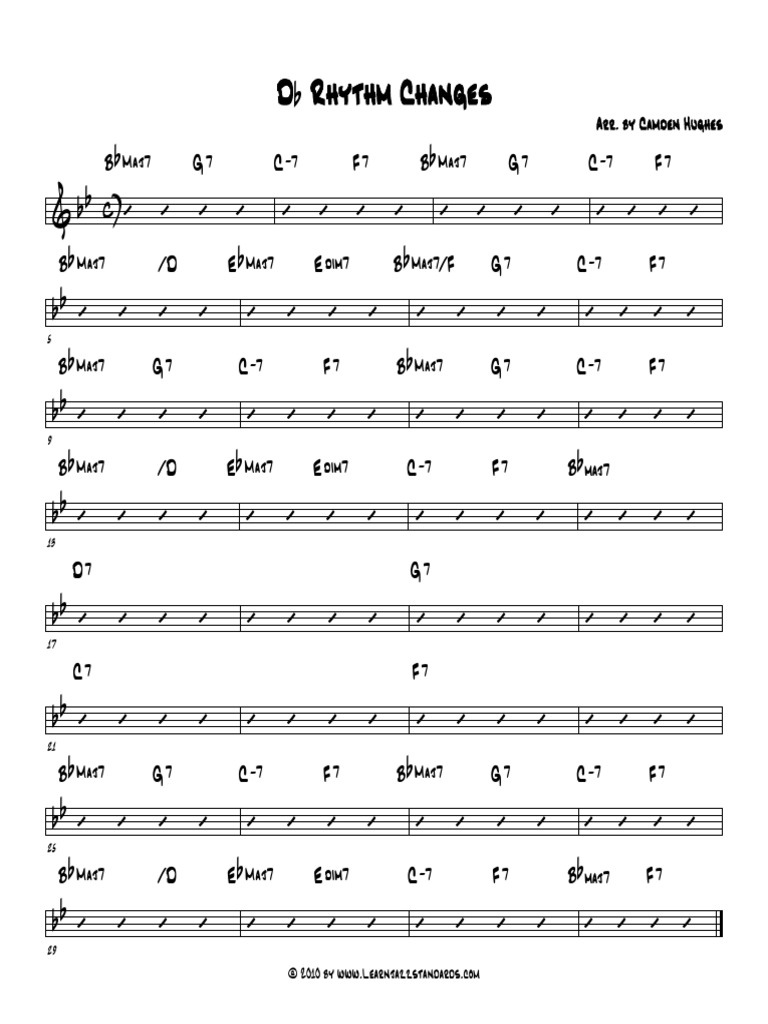 Db_Rhythm_Changes_Eb_Instruments | PDF