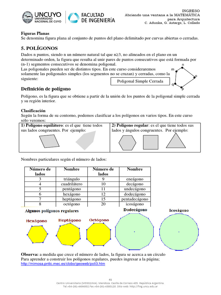 Unidad III - Polígonos | PDF | Rectángulo | Geometria clasica