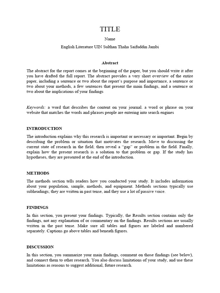 Research Paper Structure Guide | PDF | Linguistics