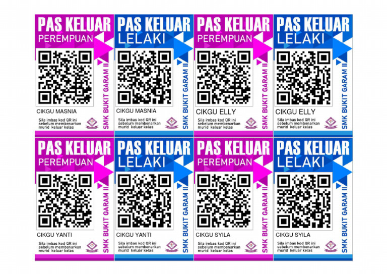 Template Pas Keluar (Scale 90) - 2 | PDF