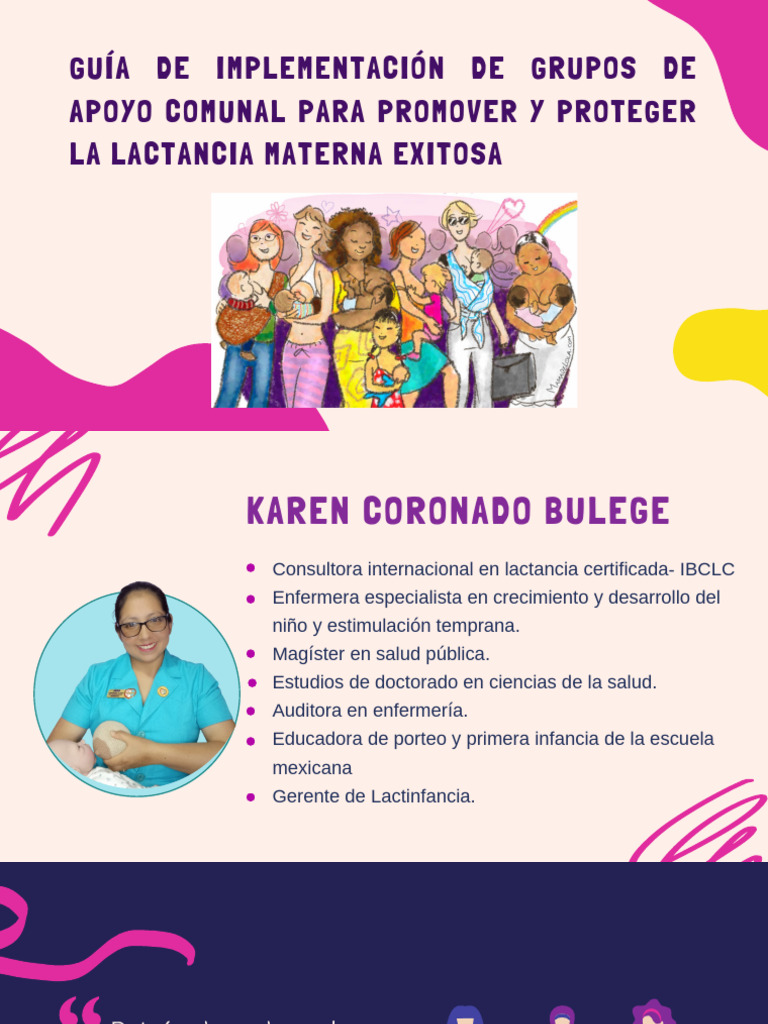 GRUPOS DE APOYO COMUNAL A LA LACTANCIA RED PASCO (1) | PDF | Amamantamiento | Servicio de redes ...