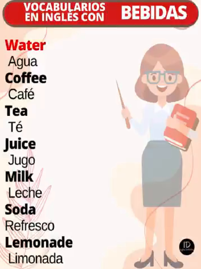 Vocabulario de Bebidas | PDF
