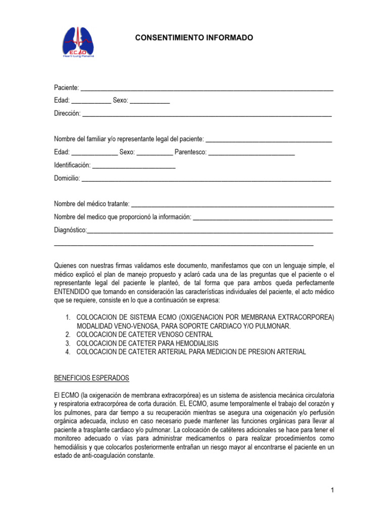Consentimiento Informado | Descargar gratis PDF | Consentimiento ...
