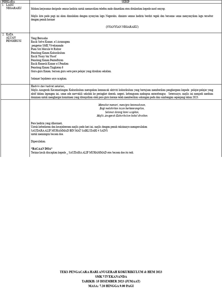 2023 MC Koko Hem | PDF