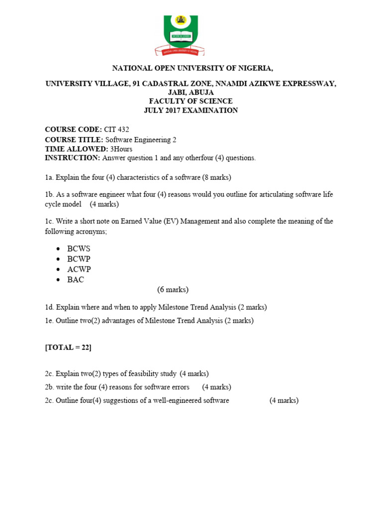 CIT432 July 2017 | PDF