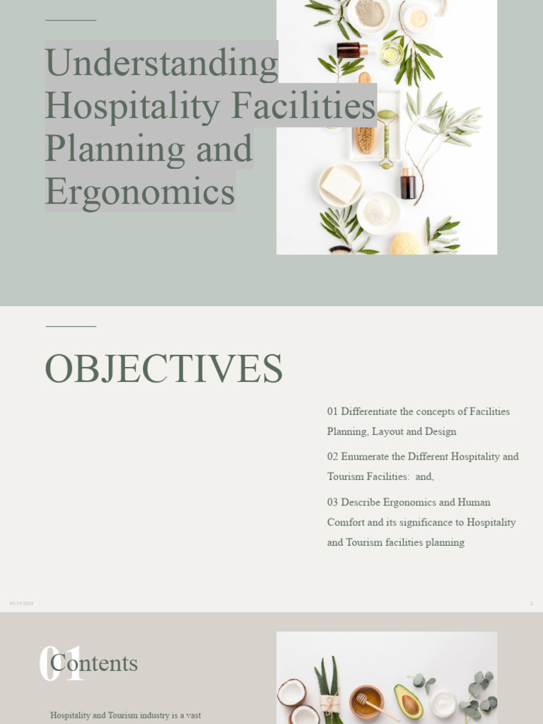 Understanding Hospitality Facilities Planning and Ergonomics | PDF ...