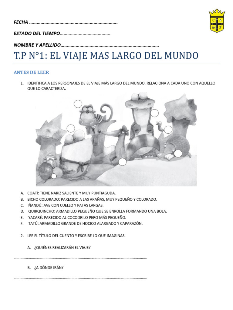 Actividades sobre "El viaje más largo" | PDF