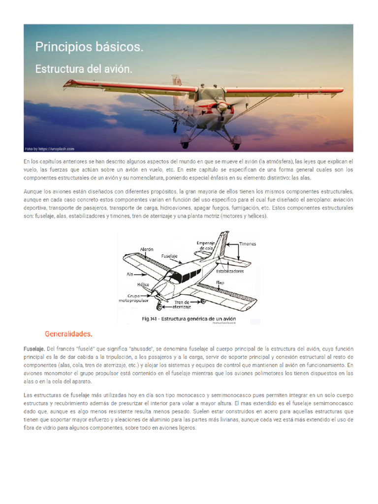 Estructura Del Avion | PDF
