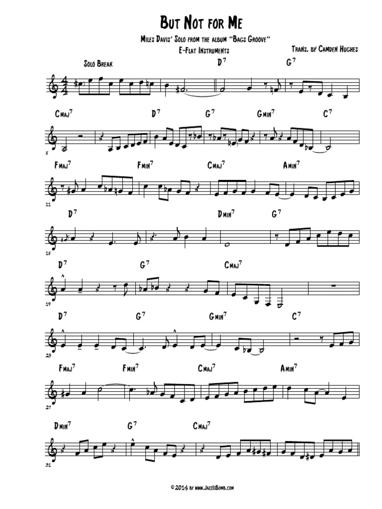 But Not For Me Eb Instruments | PDF