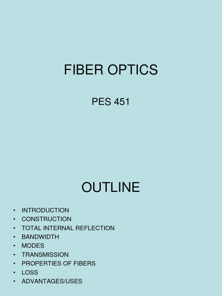 Fiber Optics | PDF