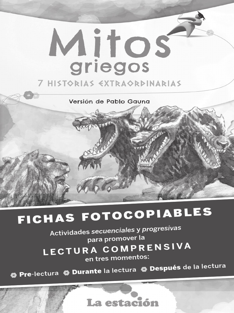 Mitos Griegos Fichas de Actividades | PDF | Mitología griega | Atenea