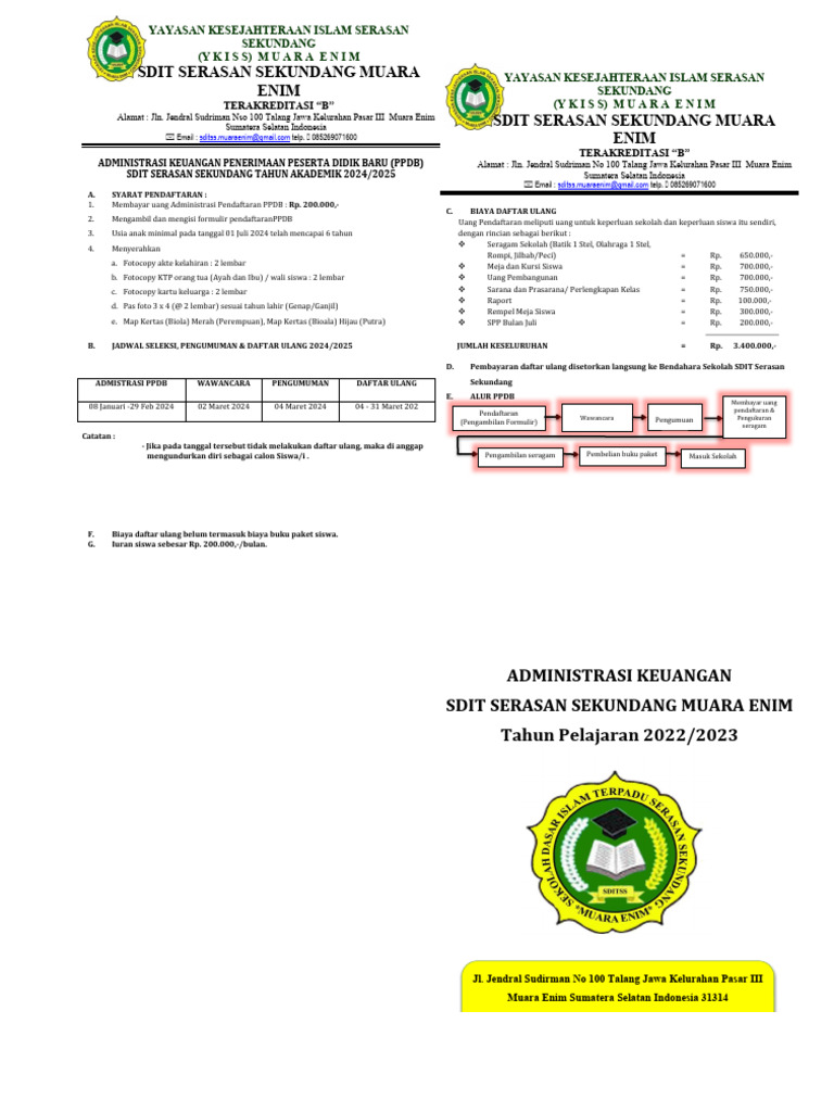 PPDB Brosur Administrasi | PDF