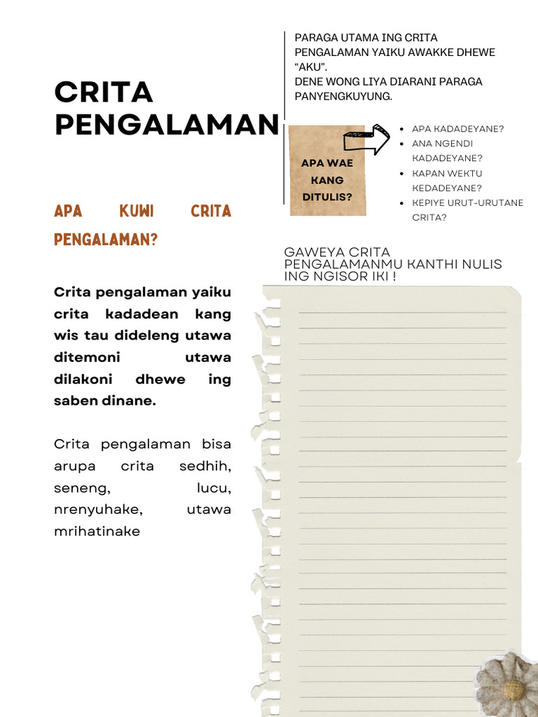 Crita Pengalaman | PDF