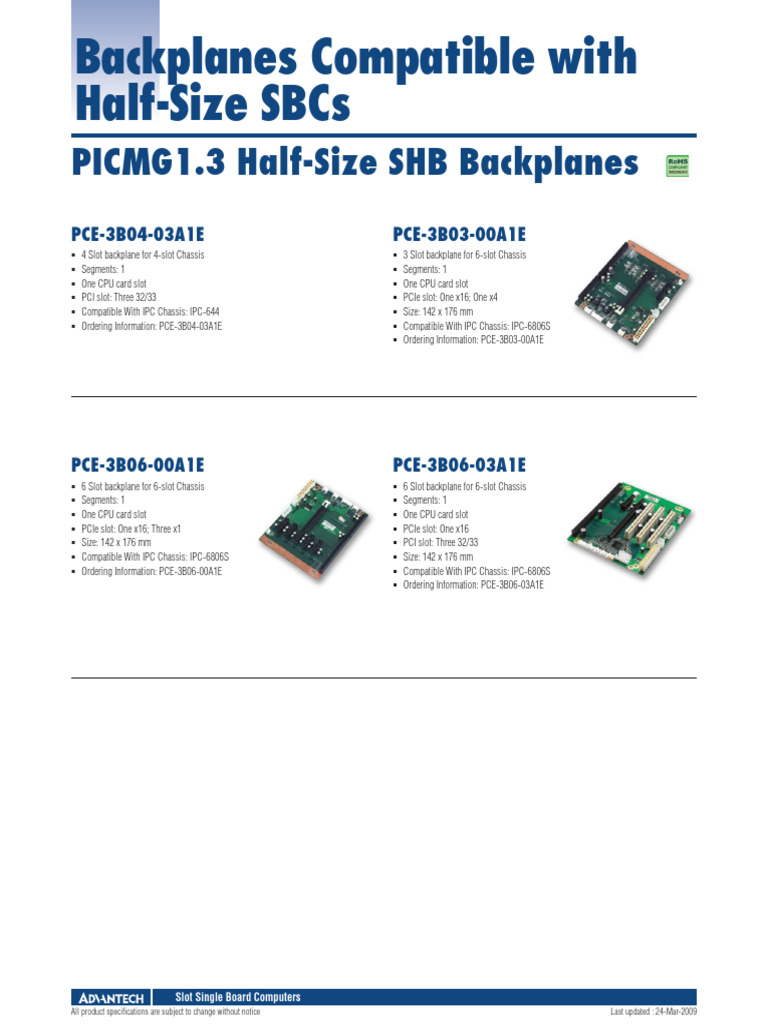 Backplanes Compatible With HalfSize SBCs | PDF | Computer Architecture | X86 Architecture