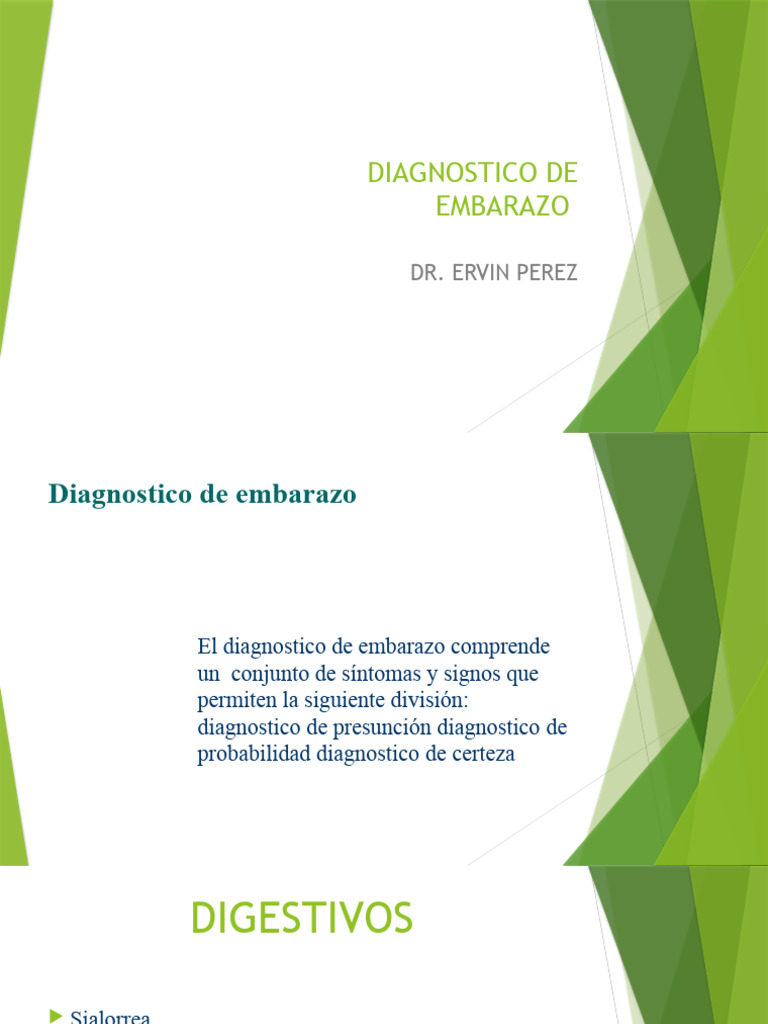 Presentacion. Diagnostico de Embarazo | PDF | El embarazo | Ultrasonido médico