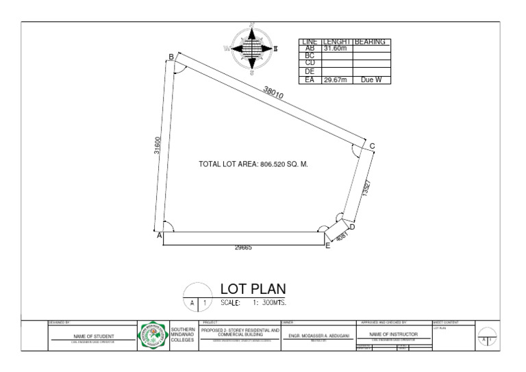 Lot Plan | PDF
