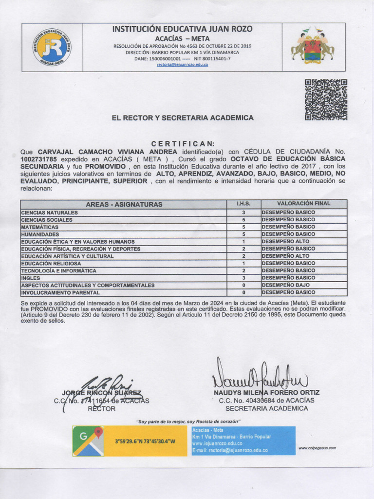 CERTIFICACIONES | PDF