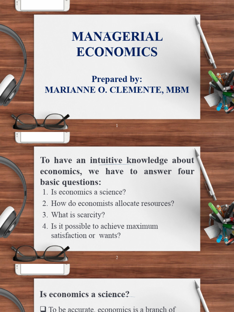Managerial Economics Chapter 1 | PDF | Economics | Labour Economics