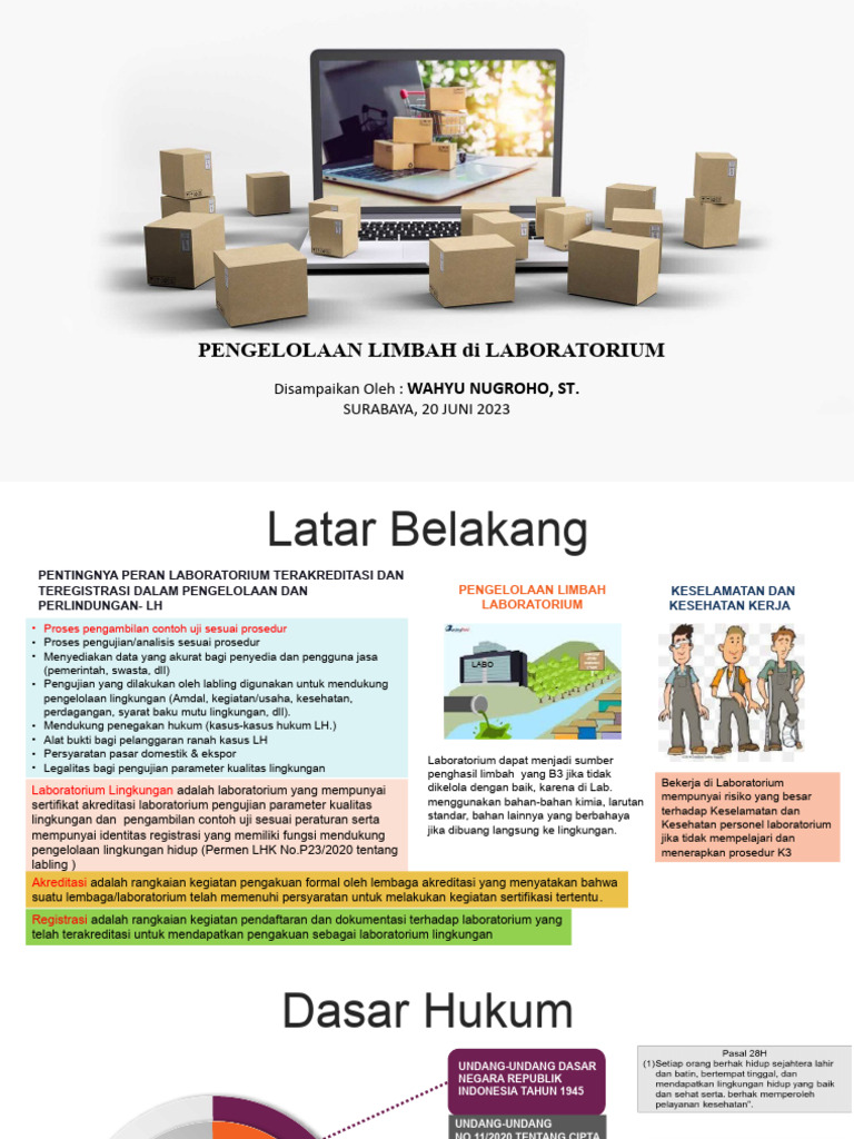 Pengelolaan Limbah Laboratorium B3 | PDF