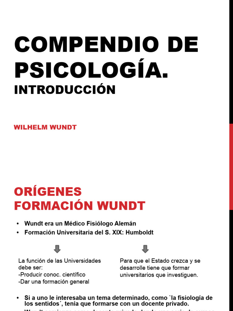 Orígenes de la Psicología según Wundt | PDF | Sicología | Experiencia