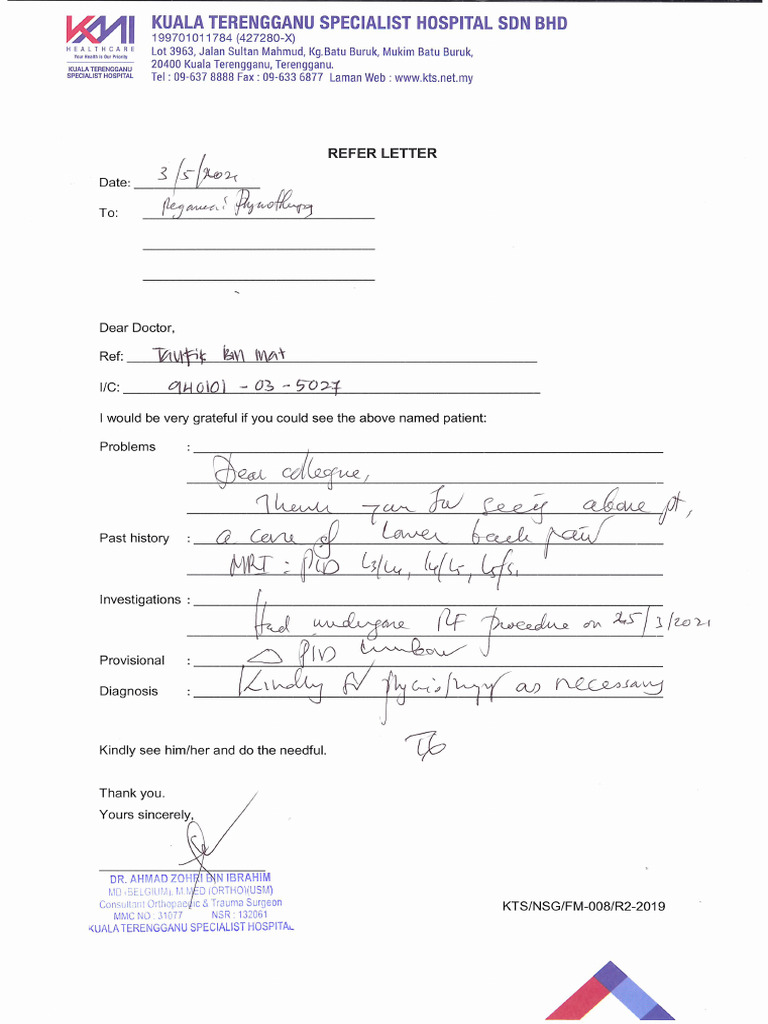 Phisiotherapy Kts | PDF