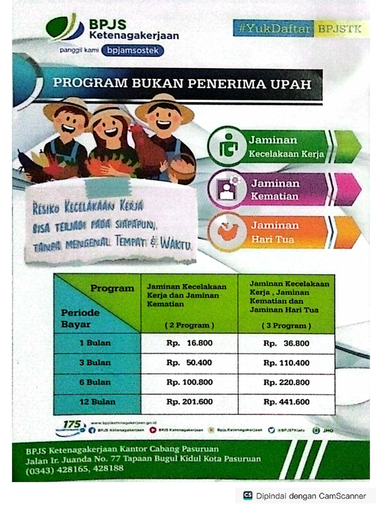 Brosur BPJS Tk-Bpu | PDF