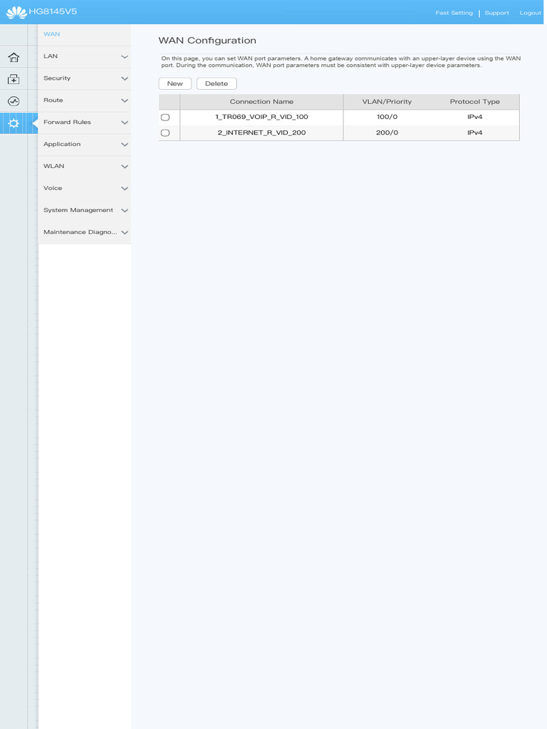 WAN Configuration Guide HG8145V5 | PDF
