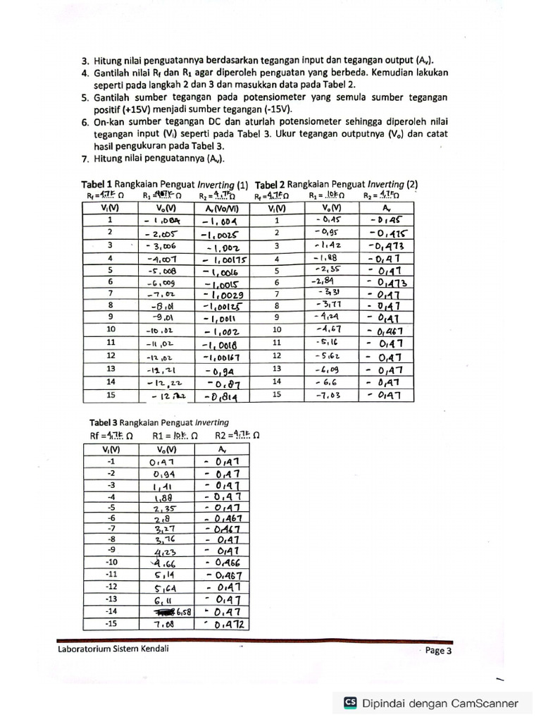 Rangkaian Penguat Op-Amp - Lab Elda | PDF