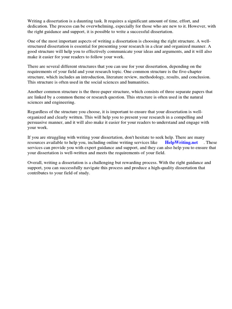 Dissertation Structure Template Law | Download Free PDF | Thesis