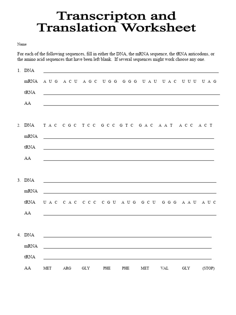 Biology Students: Sequence Practice | PDF