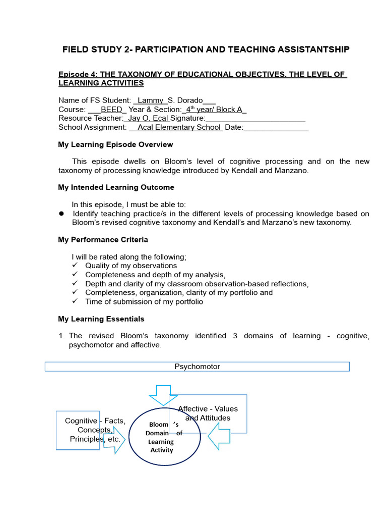 FS2 Episode 4 Done | PDF | Learning | Metacognition