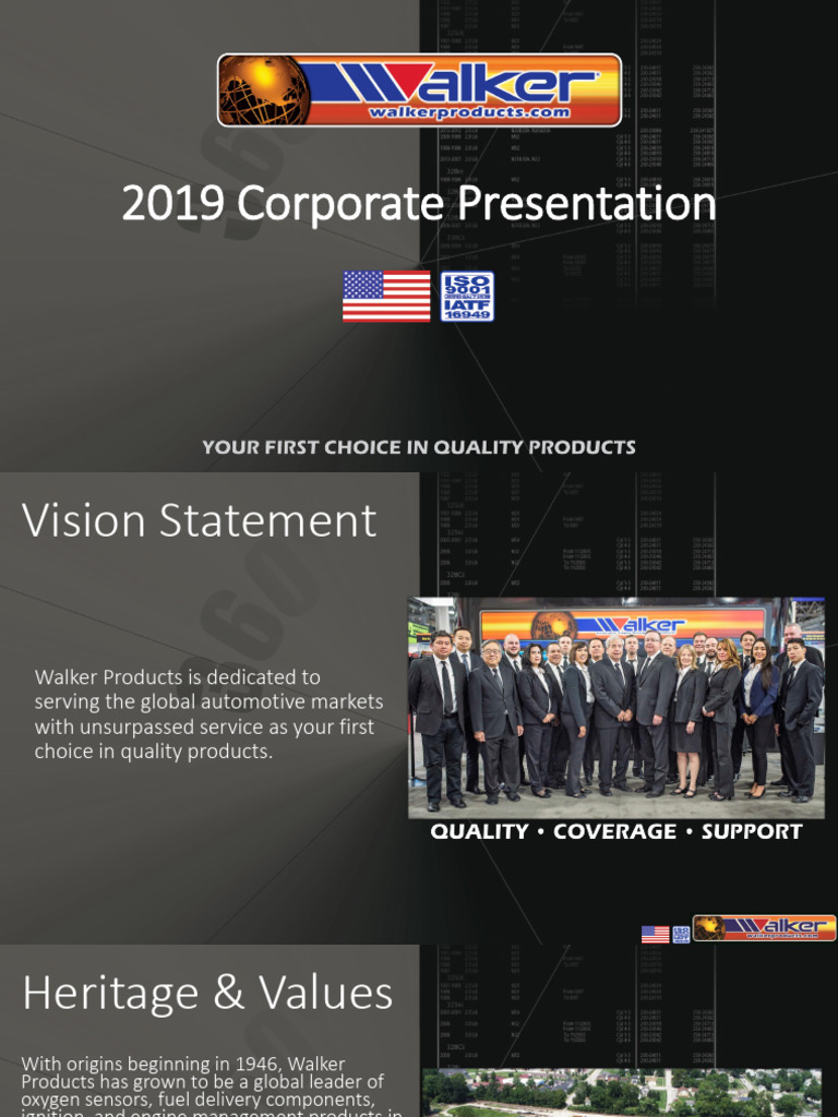 # Walker Products - 2020 Corporate Presentation | PDF | Ignition System ...